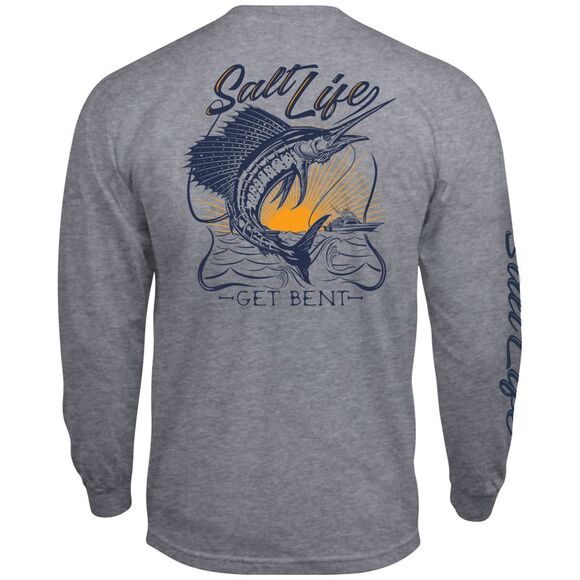 SALT LIFE LLC | Shirts | Salt Life Mens Golden Hour Logo Graphic Ls ...